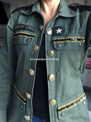 Veste de treillis customisée