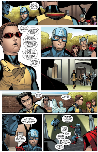 Kitty Pryde and Iceman improv a conversation between Captain America ...