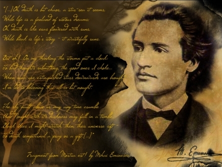 versuri sub flori de tei: Mihai Eminescu