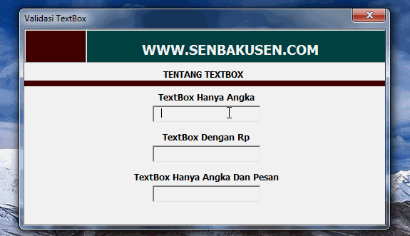 SMP SALAFIYAH DARUL FALAH: Validasi Angka di TextBox VBA Excel