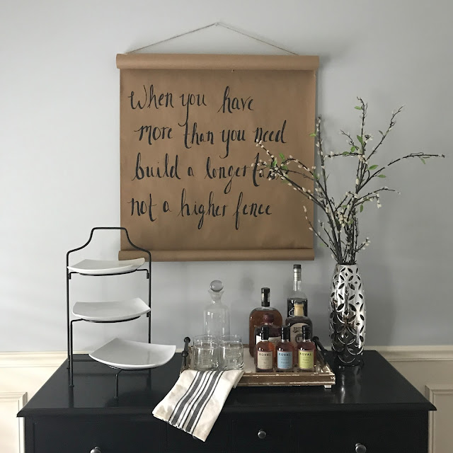 DIY Butcher Paper Sign | R&R at home