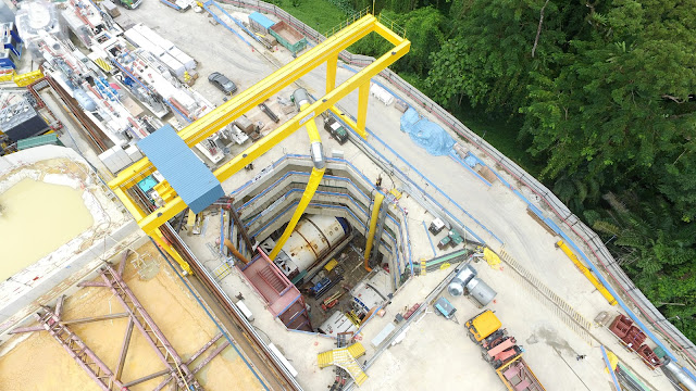 Thomson Line Construction: Stevens - TBM Launch