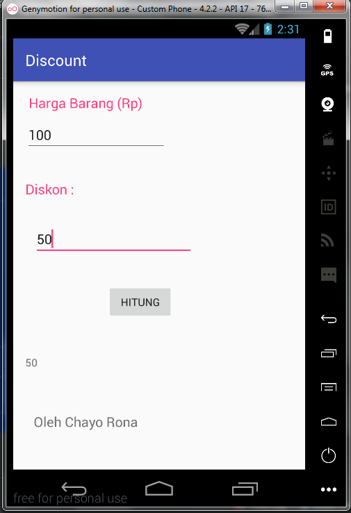 Cara Membuat Aplikasi Diskon dengan Android Studio