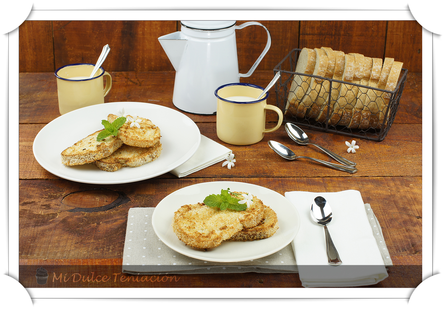 Tostadas Francesas con Coco