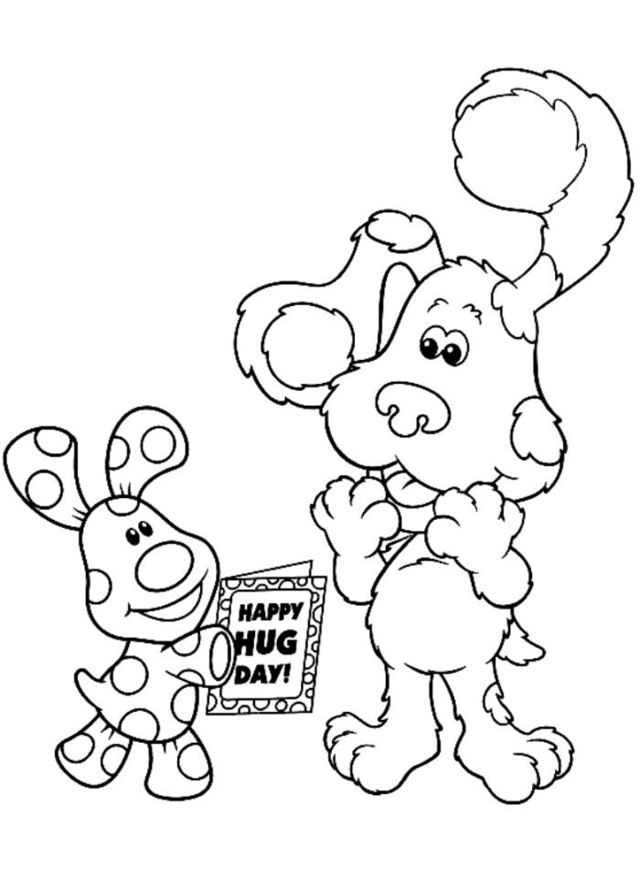 Kids Page: Blues Print Foot Clues - TV Show Coloring Pages