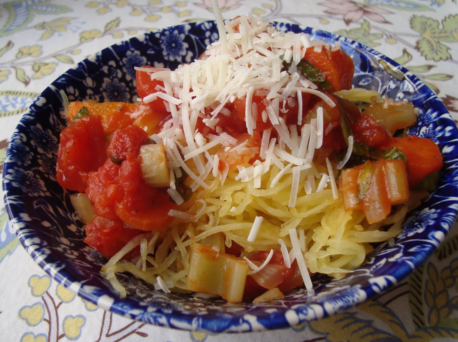 Spaghetti Squash Primavera - Cooking with Claudine