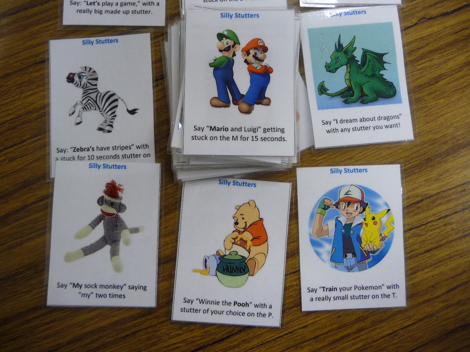 Liz's Speech Therapy Ideas: Silly Stutters Printable Cards!