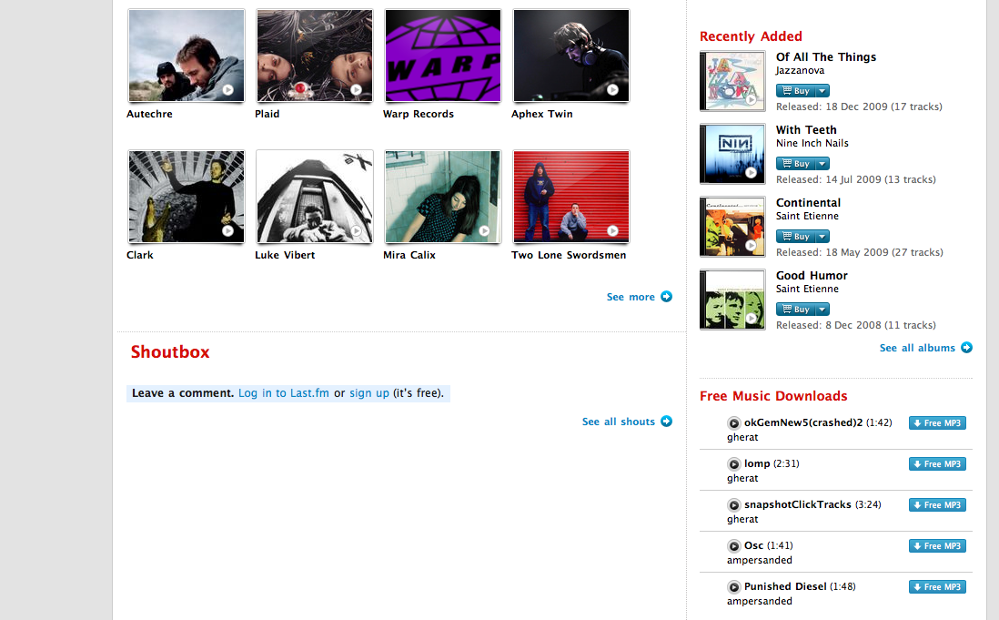 Design Practice: Last Fm - Understanding an audience