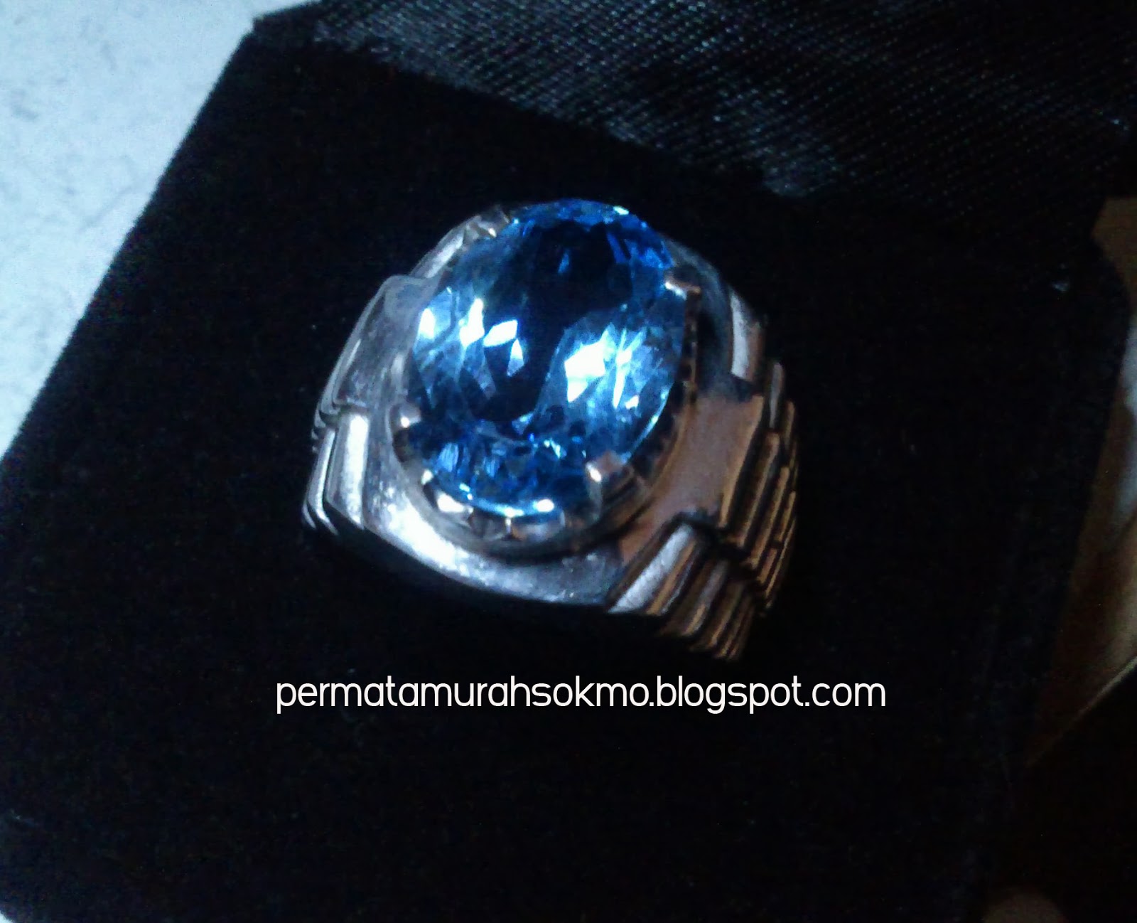 PERMATA MURAH SOKMO: CINCIN ROLEX PERMATA TOPAZ BIRU ASLI : SOLD