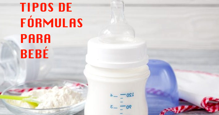 Tipos de leche de fórmula para bebés