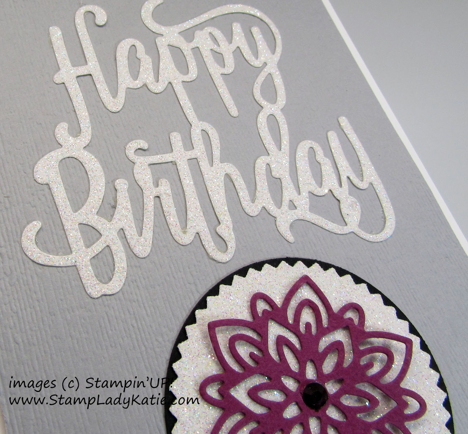 StampLadyKatie.com: Happy Birthday with a Flourish