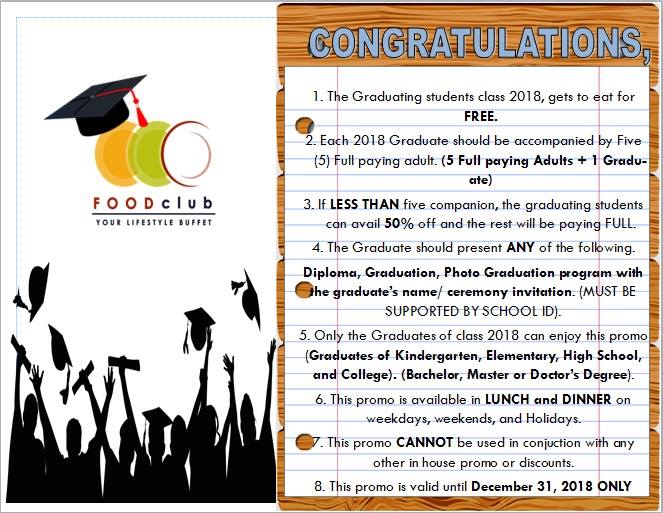 Manila Shopper: Graduation 2018 Blowout Promos