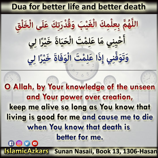 HadithinEnglish.Blogspot.com: Dua for better life or better death
