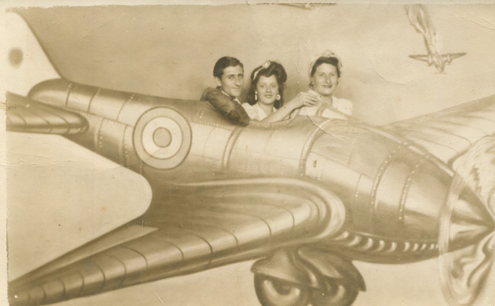 Dull Tool Dim Bulb: Vintage Women who Fly Photograph Postcard RPPC ...