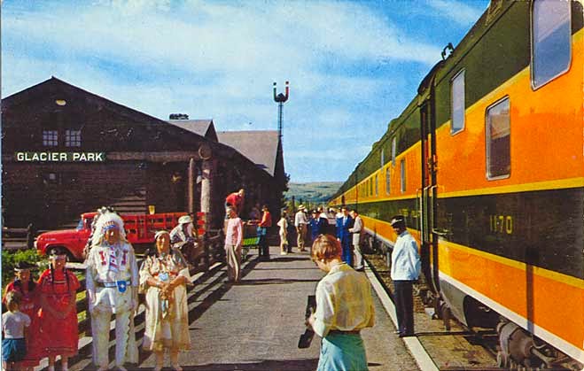 POSTCARDY: the postcard explorer: Glacier National Park By Rail & Jammer