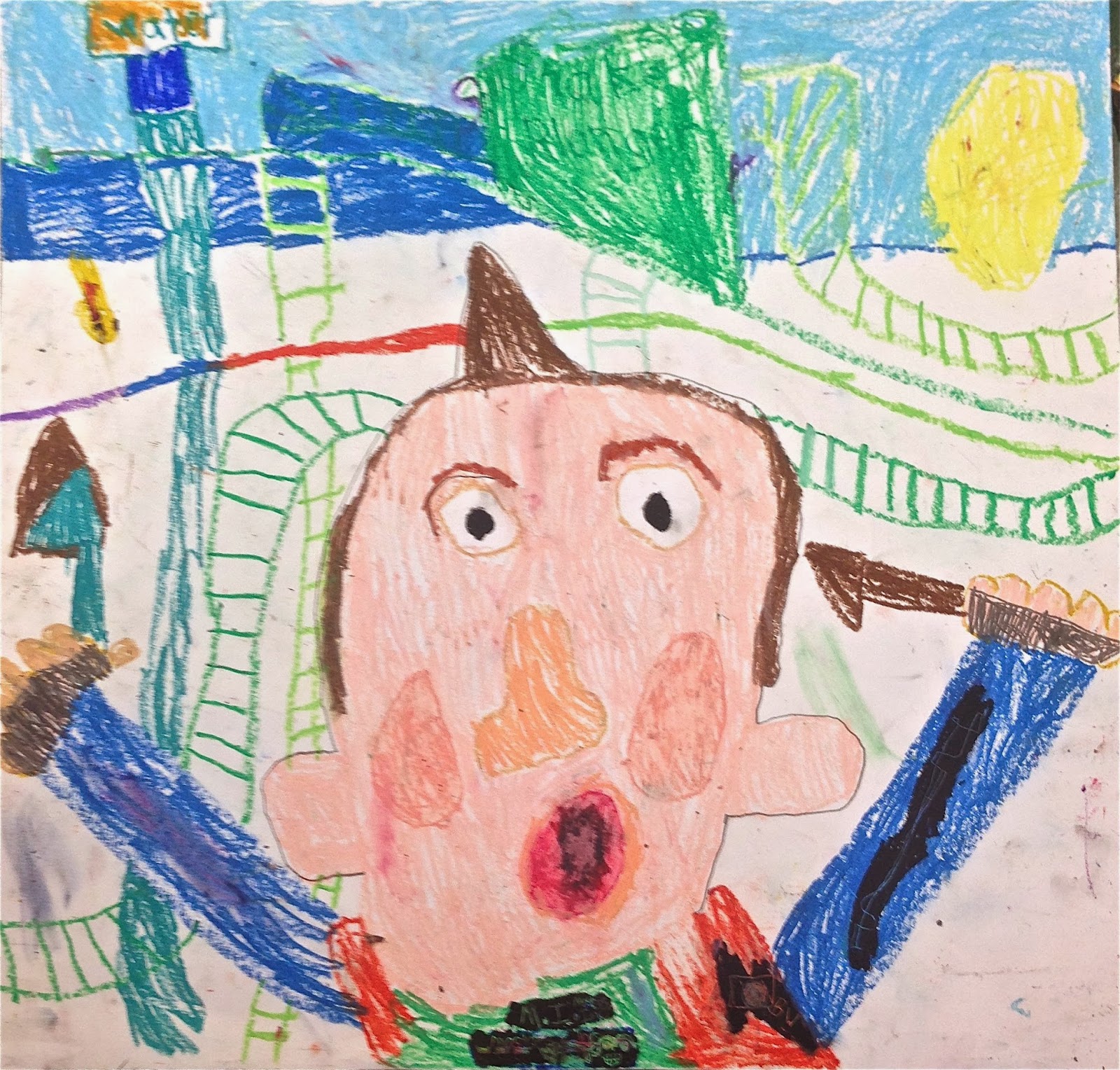 The Art Studio at PS 250: Grade 2 Narrative Self-Portraits