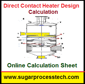 Direct Contact Juice Heater Design In Sugar Industry ~ Sugarchemist
