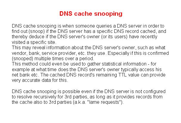 DNS cache snooping | newpcworld (all about pc)