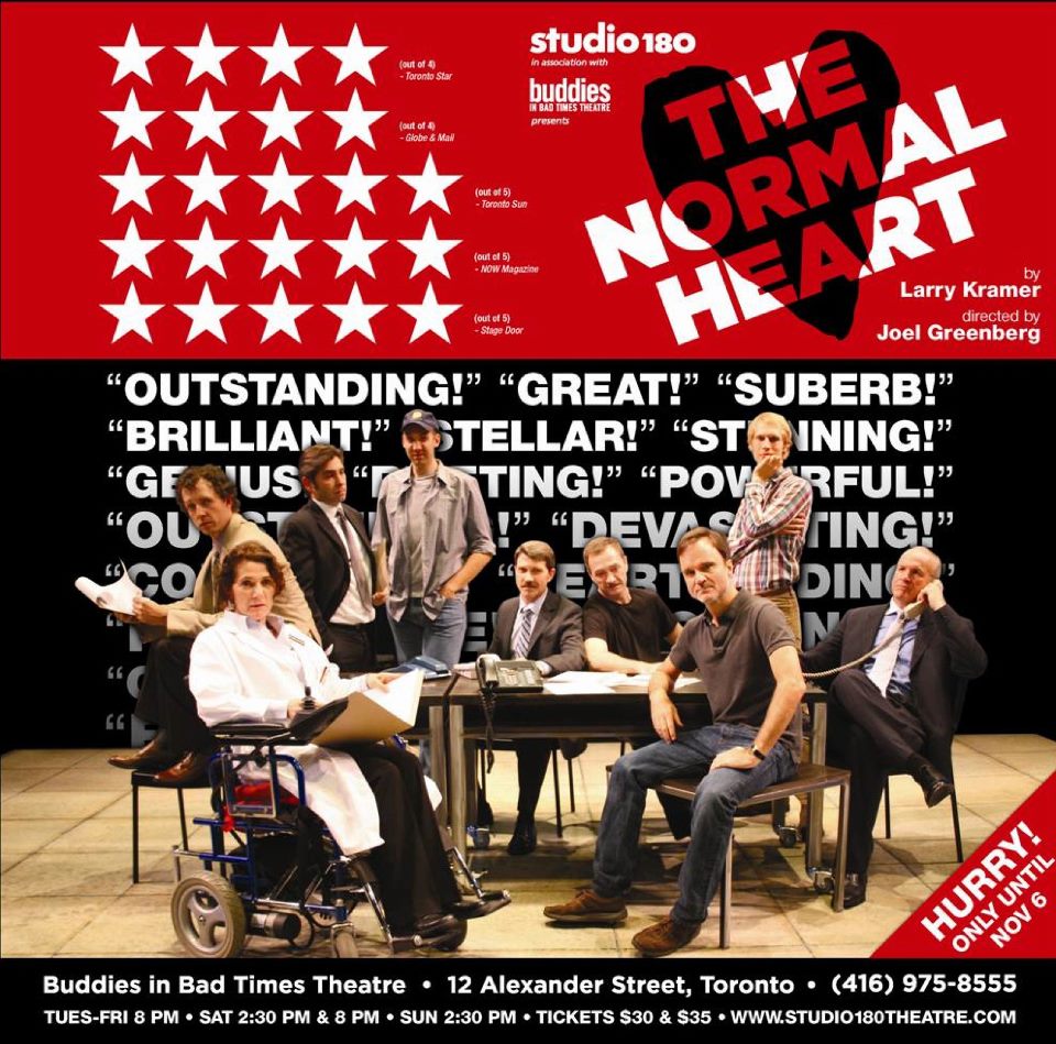 Emerging Art Productions (EAP): Final Week for The Normal Heart in Toronto!