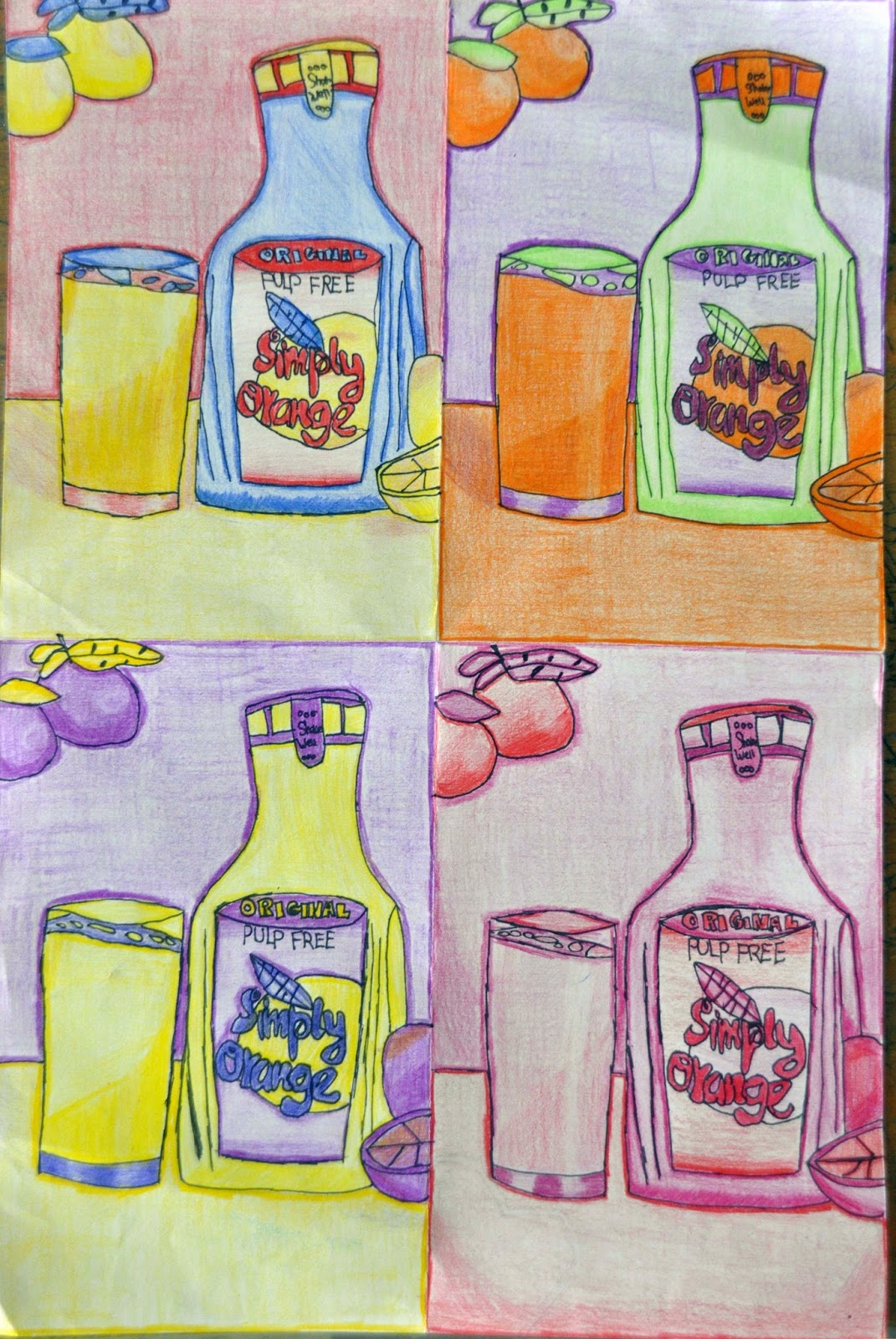 artisan des arts: Pop Art - grade 7
