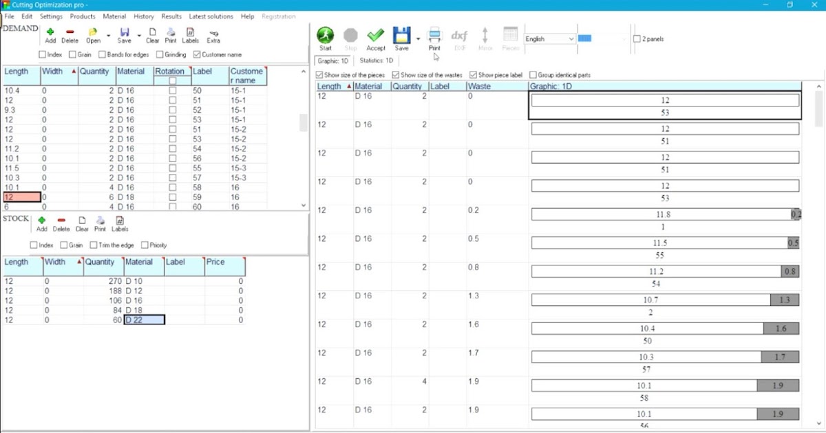 برنامج توفيق قطعيات الحديد لتوفير عشرات الالاف الأفضل Cutting List ...