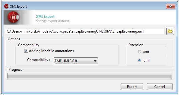 poquito picante: importing UML models from Modelio to Papyrus