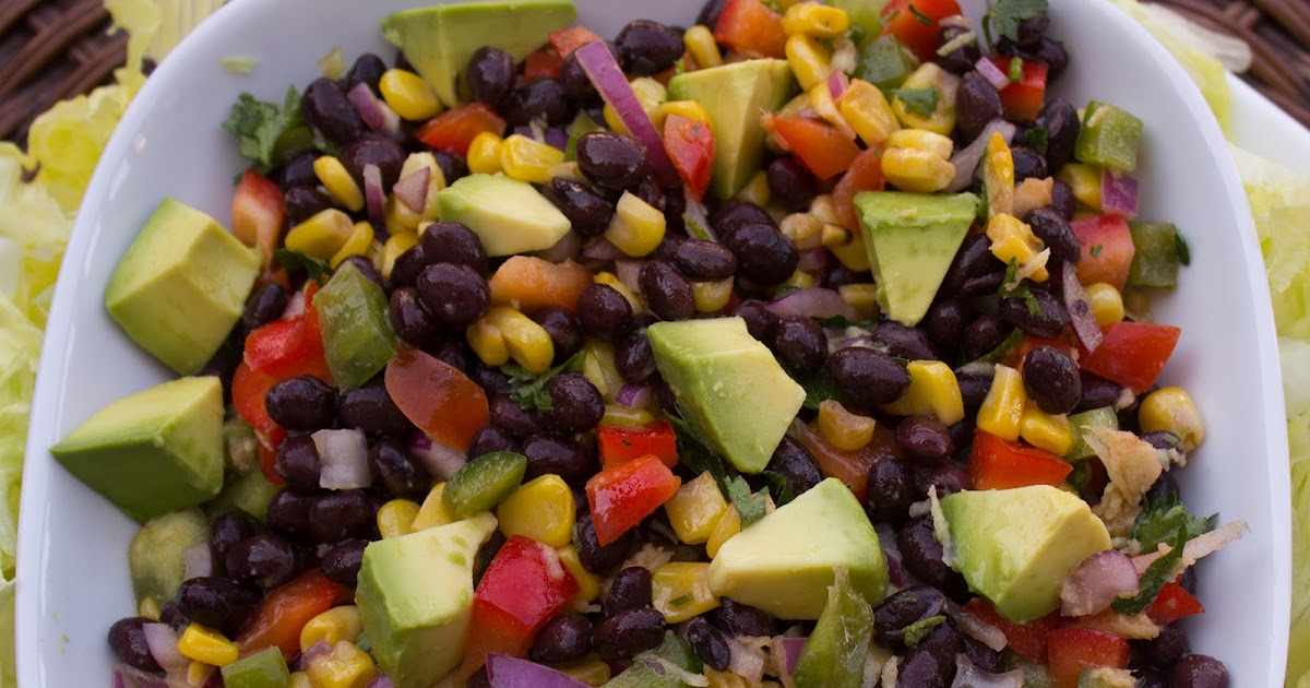 fabulous fridays: Black bean salad with avocado