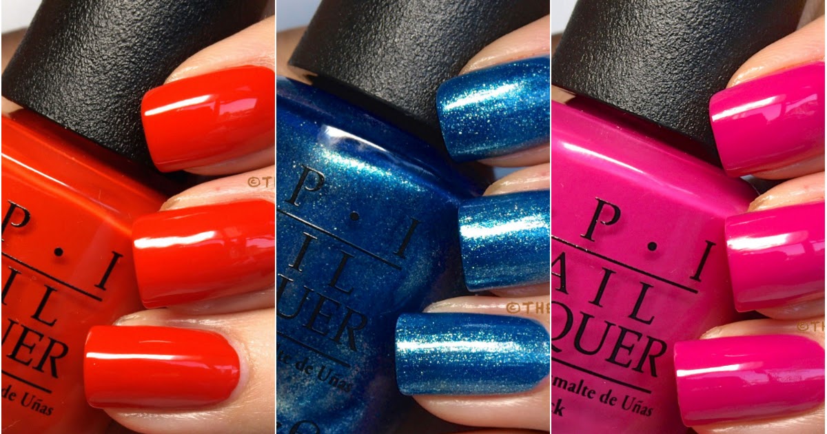Ford Mustang by OPI Nail Polish Collection in "Race Red", "The Sky's My ...