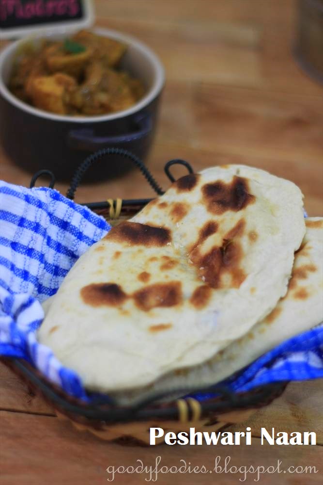 GoodyFoodies: Recipe: Peshwari Naan (Indian)