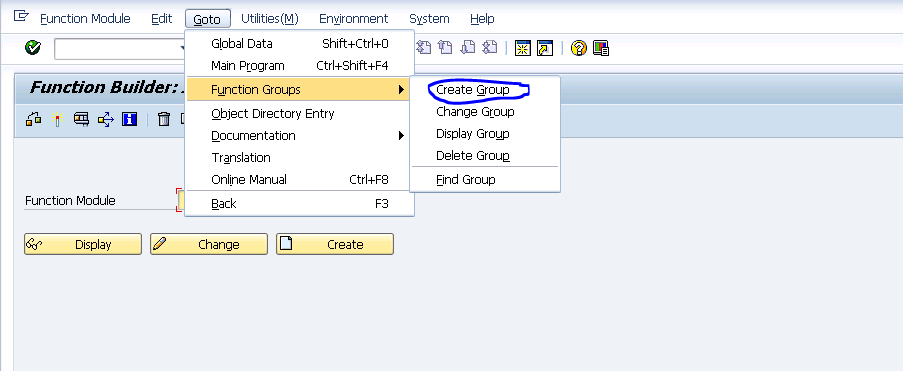 SAP TECH: To create Function Group