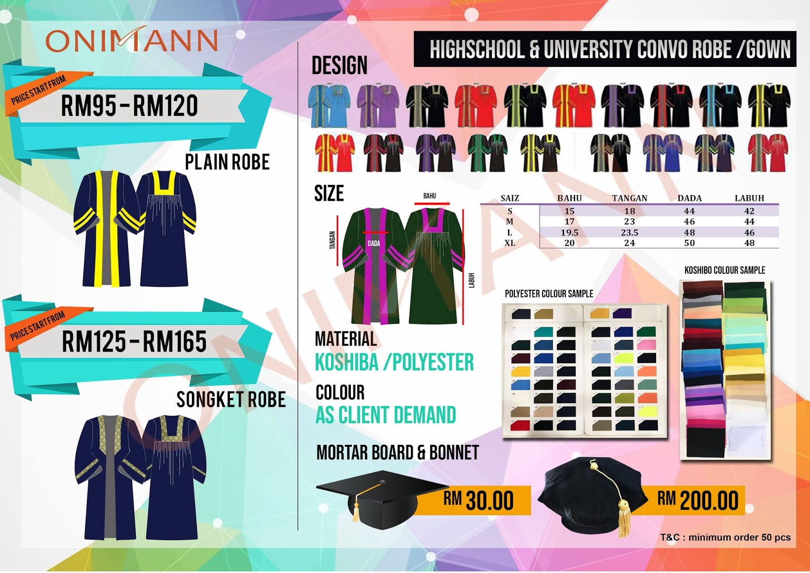 HIGHSCHOOL & UNIVERSITY CONVOCATION ROBE