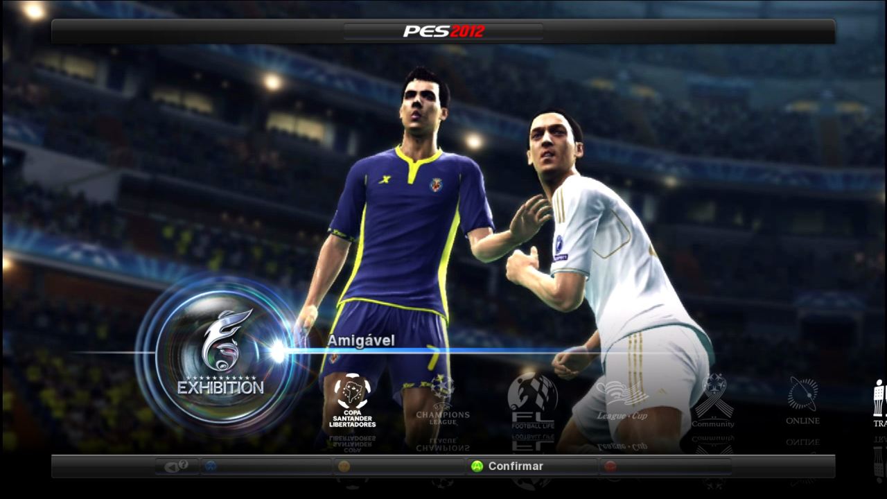 Pes 2012 PS3: MENU DE JOGO