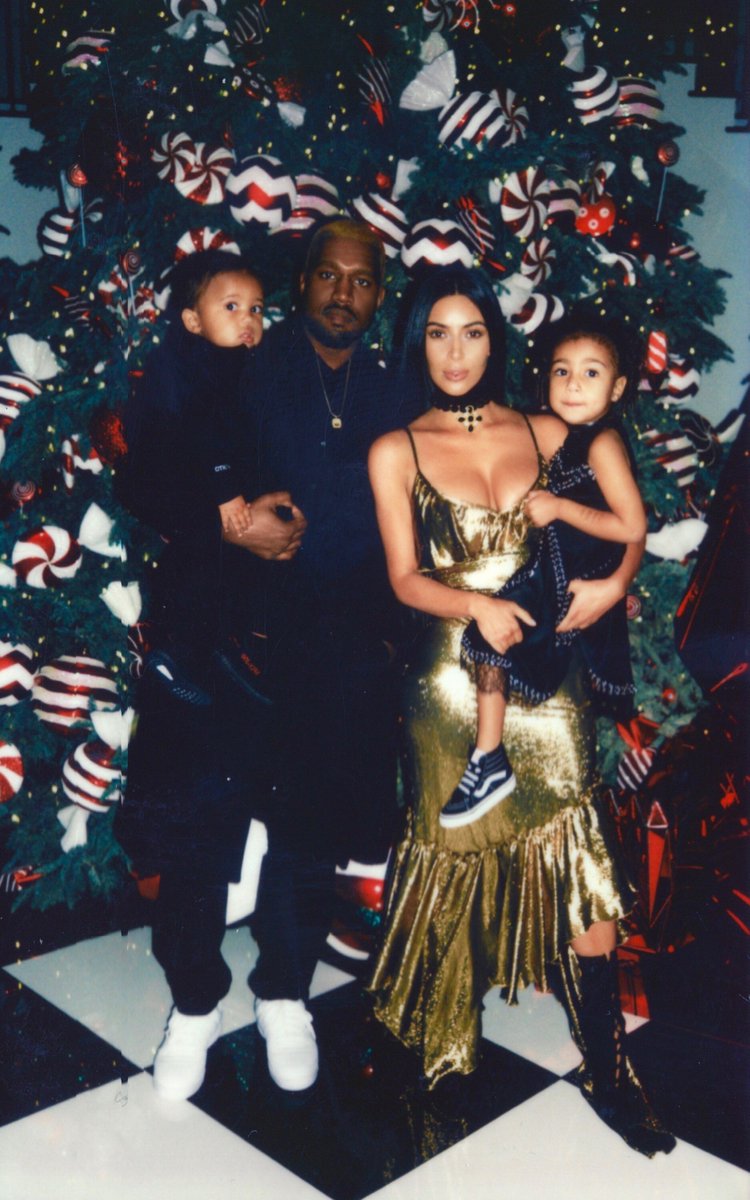Kanye West shares beautiful family Christmas photo