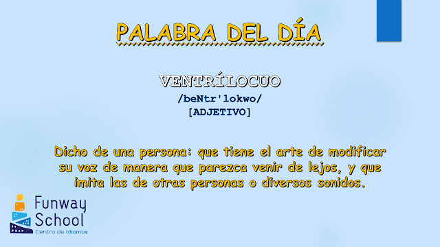 Estantes en el aula: Palabra del día (III)