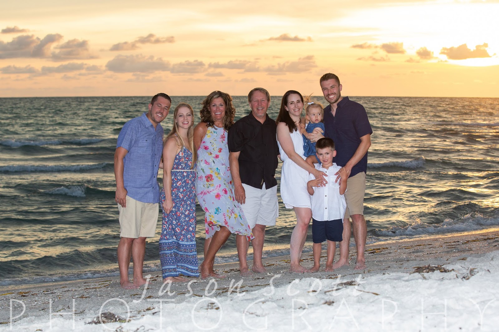 Longboat Key Beach Portraits - Coppens Family | Jason Scott Photography