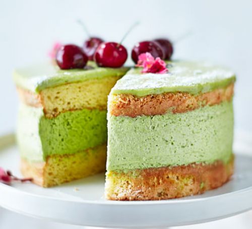 Matcha Mousse Cake | Home Delicious Recipe