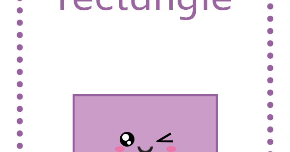 Geometric Shapes Flashcards - Rectangle