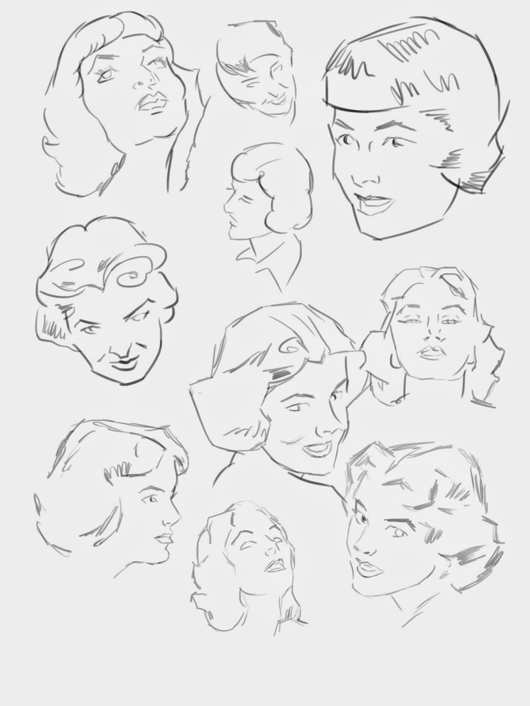 1000 Bad Drawings: 0063 More Loomis Female Heads