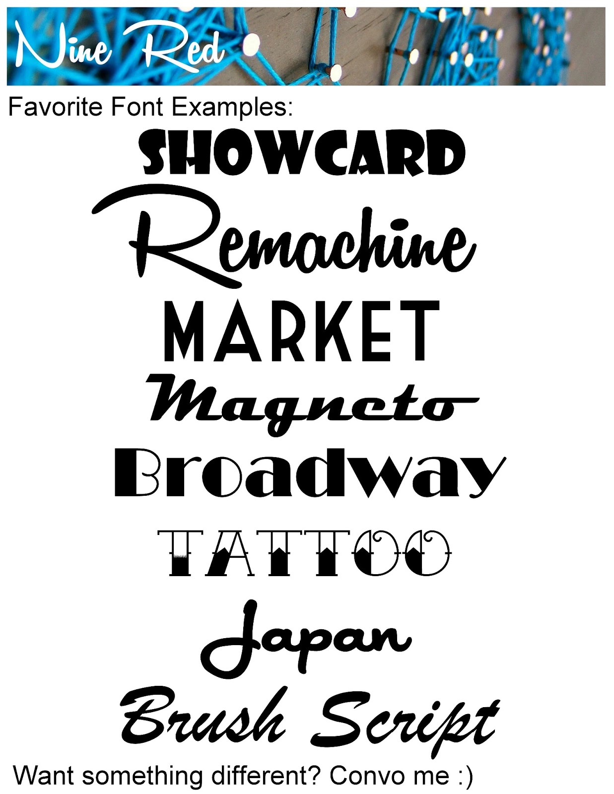 String Font