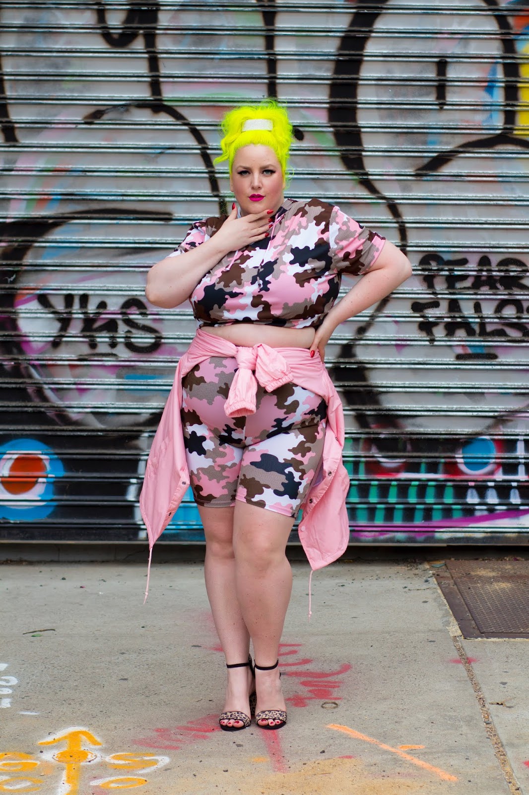 Margie Plus : Margie Plus Pink Camo Street Style