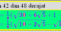 Nilai Sin Cos 42 dan 48 derajat ~ Konsep Matematika (KoMa)