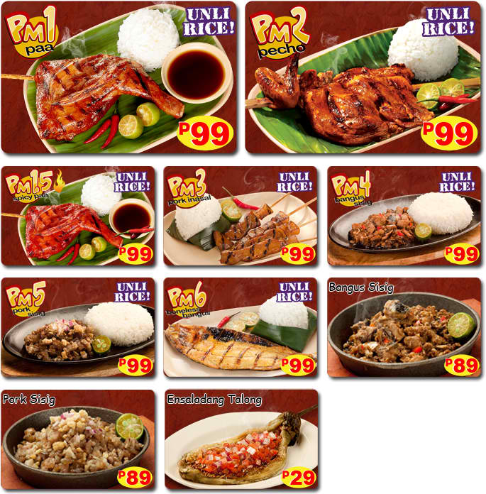 inasal : Mang Inasal menu
