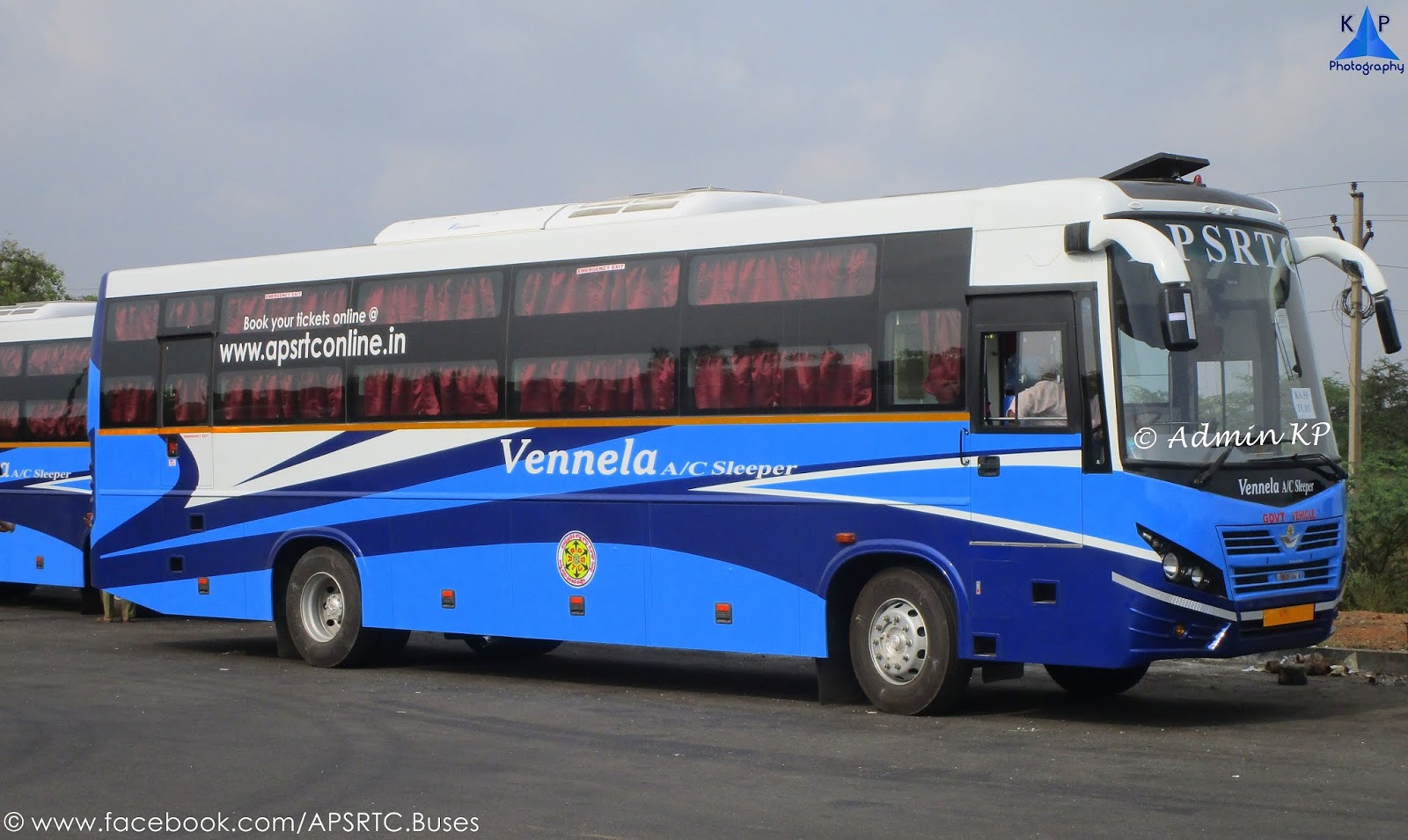 APSRTC BRAND NEW VENNELA AC SLEEPER BUS VEERA COACH ASHOK LEYLAND ENGINE.