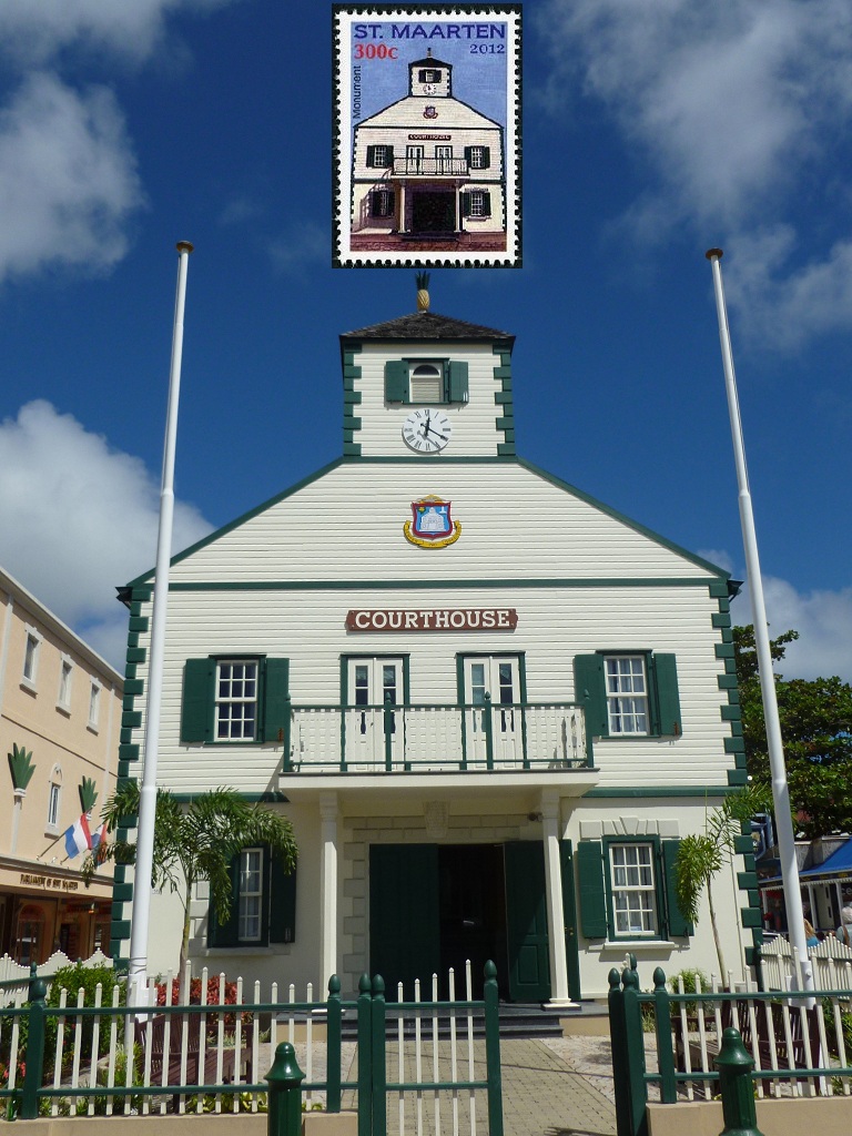 Photo-ops: Philatelic Photograph: Courthouse - Philipsburg, Sint Maarten