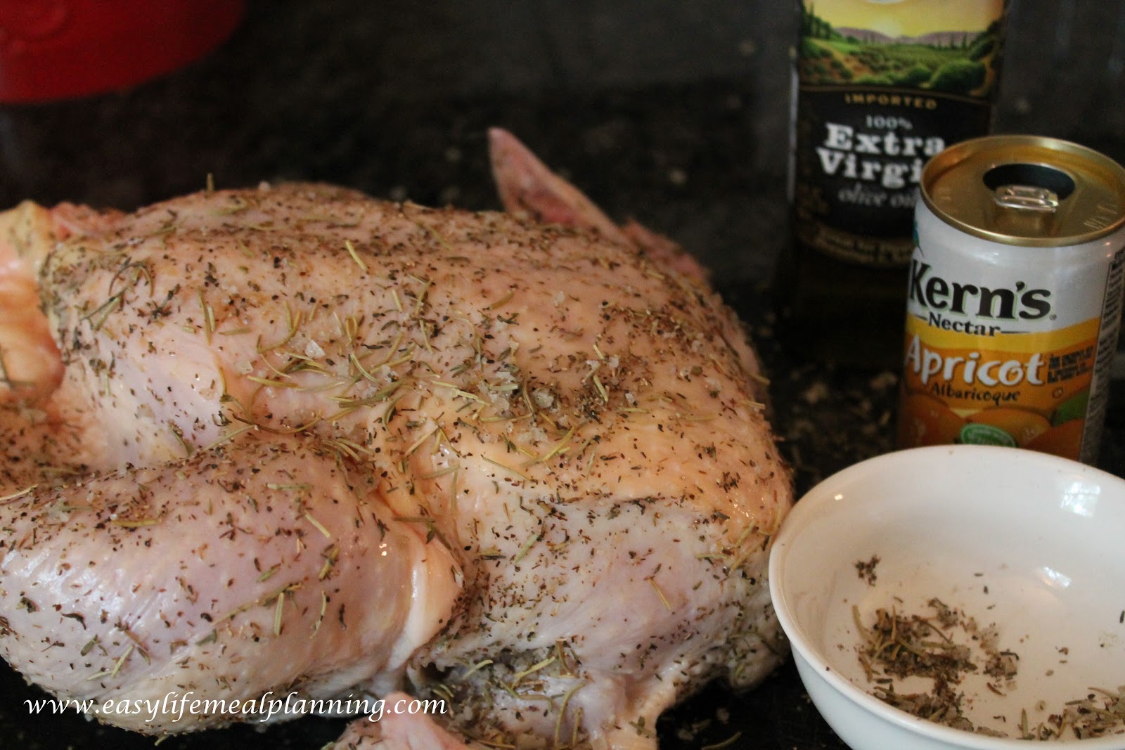 Easy Life Meal and Party Planning: Apricot Beer Can Chicken
