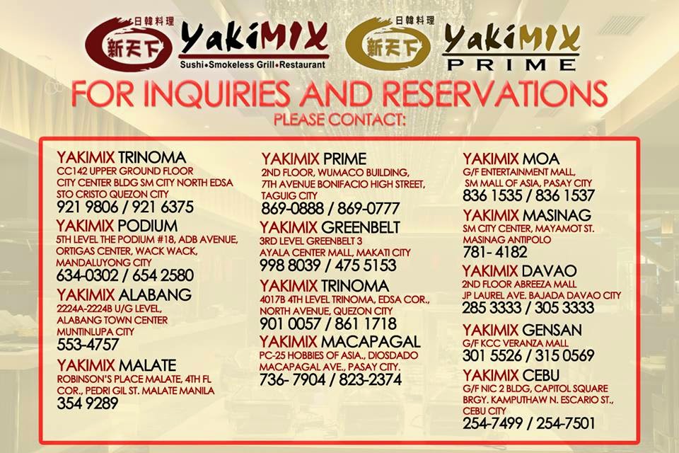 Manila Shopper: Yakimix Birthday Promo