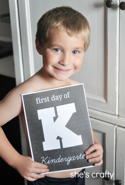 She's Crafty: First Day of School Free Printables