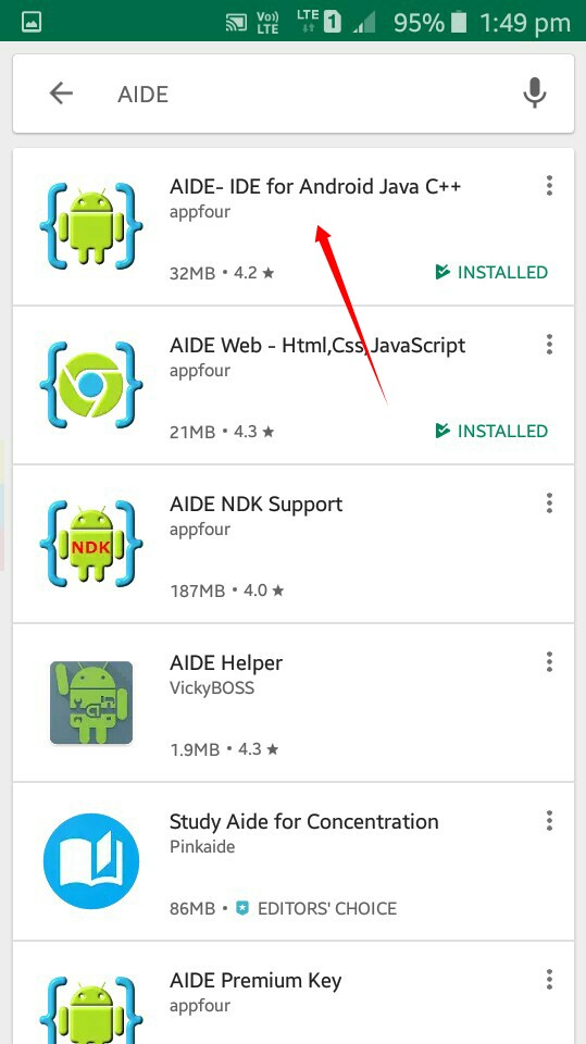 How to build Android App in Android phone using AIDE