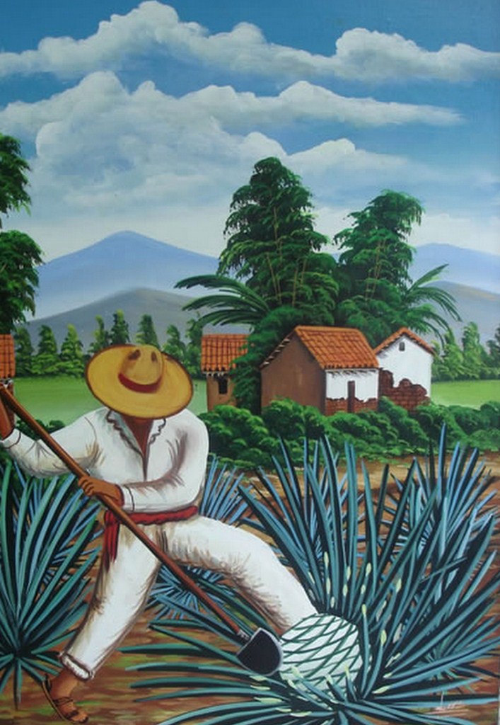 Arte y Actividad Cultural: PINTURA AGAVE MEXICANO