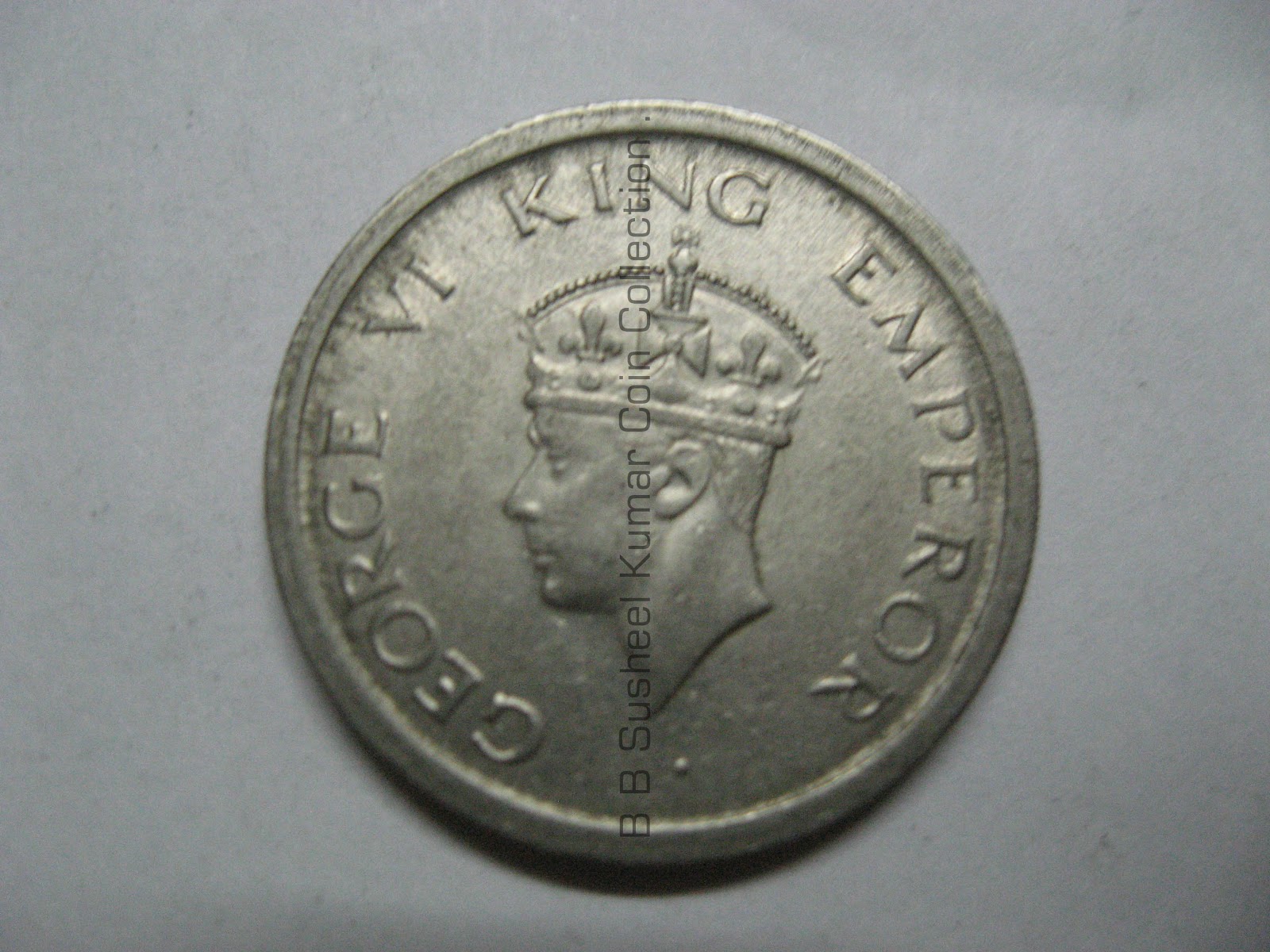 B B Susheel Kumar Coin Collection: India 1 Rs Coin [1947]